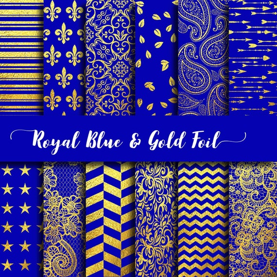 Royal Blue Scrapbook Paper