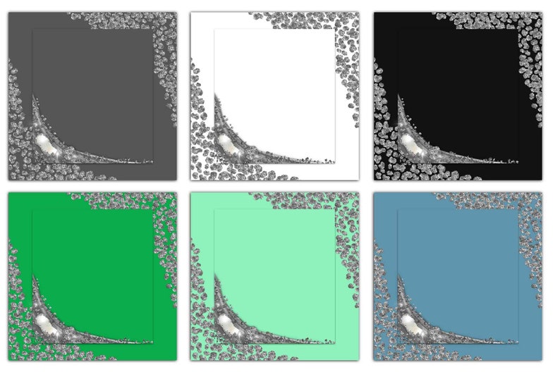 Silver Touch Digital Paper Social Media Marketing Template | Etsy
