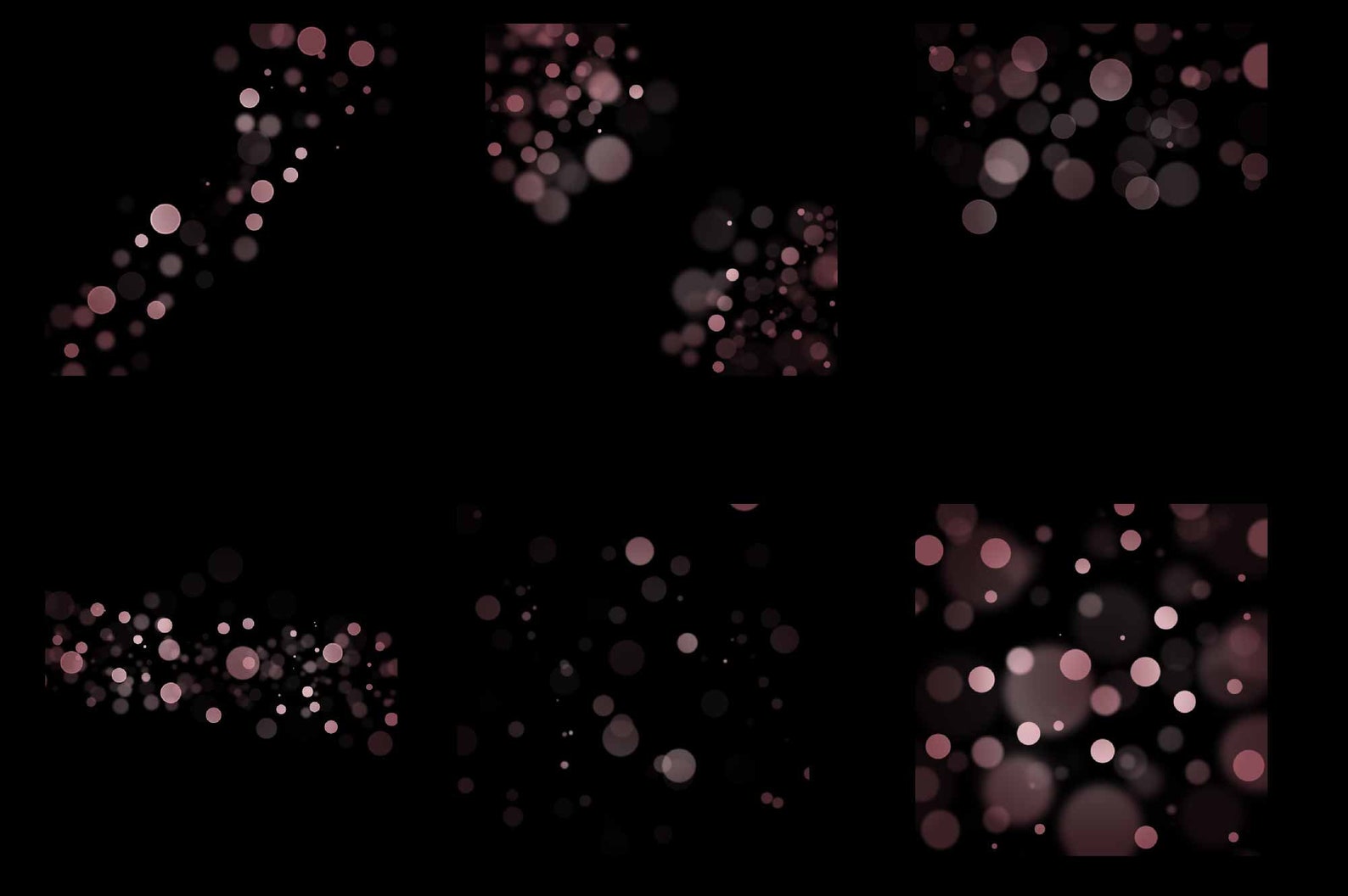 Rose Gold Bokeh Graphics Overlay Digital Clipart Glowing - Etsy