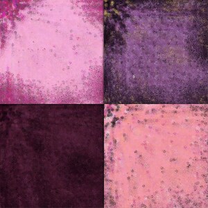 Pink Gothic Paper, Purple Watercolor, Digital Paper, Grunge Background ...
