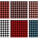 Houndstooth Pattern Digital Paper Seamless Patterns - Etsy