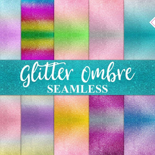 Glitter Ombre Ombre Backgrounds Glitter Textures Digital - Etsy