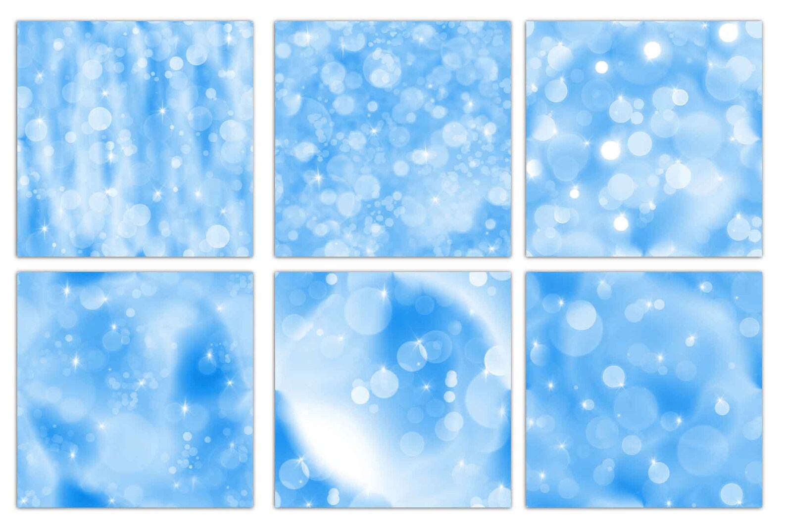 Blue Bokeh Lights Digital Paper Seamless Patterns Blurry - Etsy