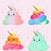 Watercolor Unicorn, Unicorn Poop Clipart, Poo Clip Art, Cute Glitter ...