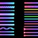 Neon Borders Clipart PNG Glowing Neon Dividers Clip Art Pastel Rainbow ...