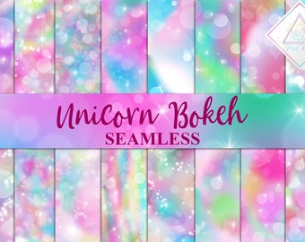 Unicorn Digital Paper | Etsy