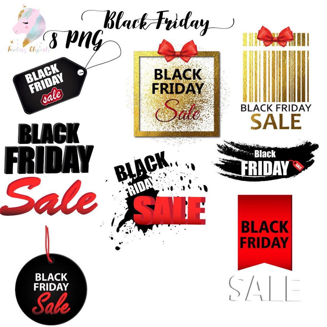 Black Friday Clipart, Black Friday Graphic, Black Friday Frames, Black ...