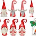 Christmas Gnomes, Gnome Clipart, Nordic Scandinavian, Red Gray Gnomies ...