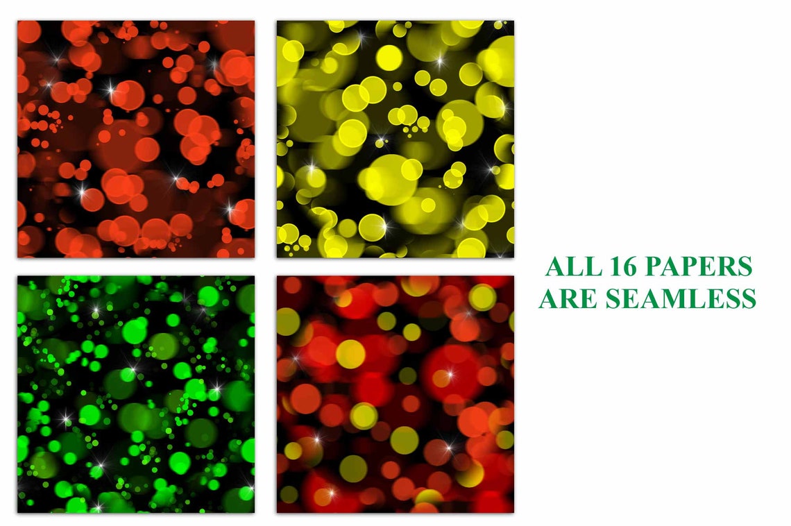 Neon Bokeh Digital Paper Pink Blue Purple Seamless - Etsy