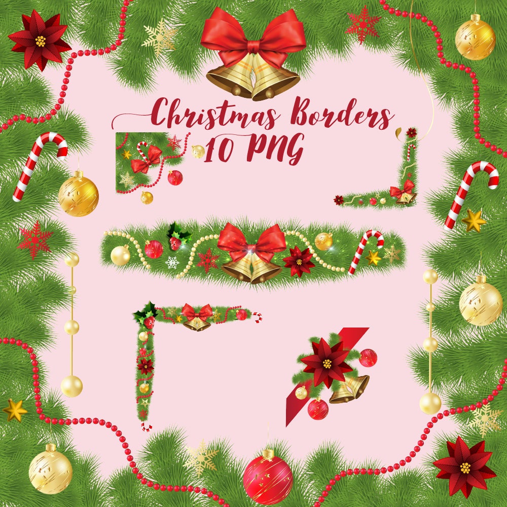 Christmas Decorations Clipart Borders And Frames