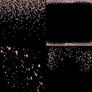 Rose Gold Confetti, Digital Paper, Confetti Backgrounds, Scrapbooking ...