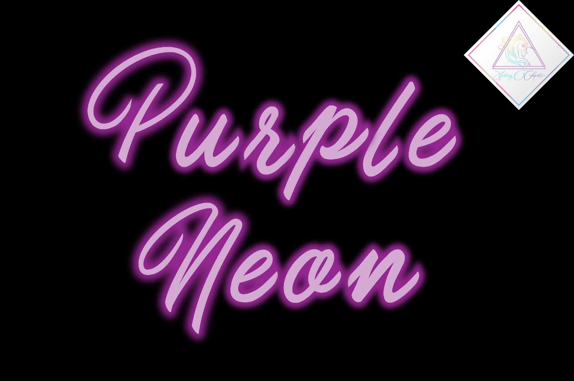 Purple neon letters overlay alphabet clipart digital clip | Etsy
