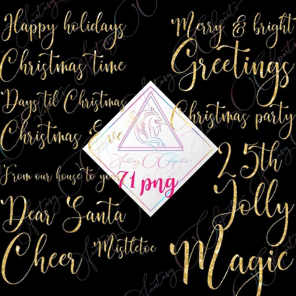 Christmas Word Art - Etsy