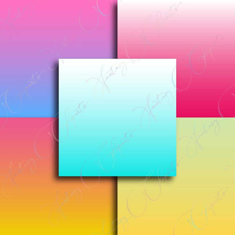 Ombre Digital Paper Ombre Backgrounds Scrapbooking Paper - Etsy