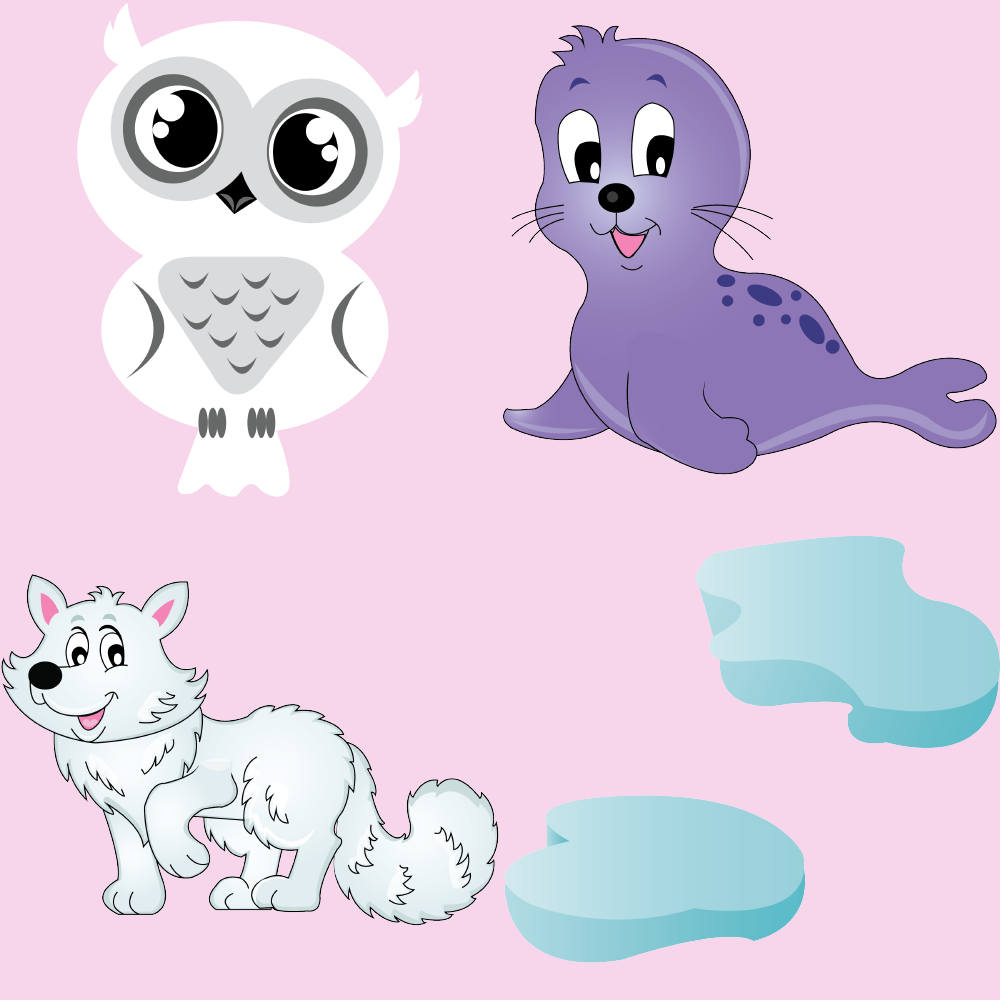 Arctic animals animals clipart arctic clip art winter | Etsy
