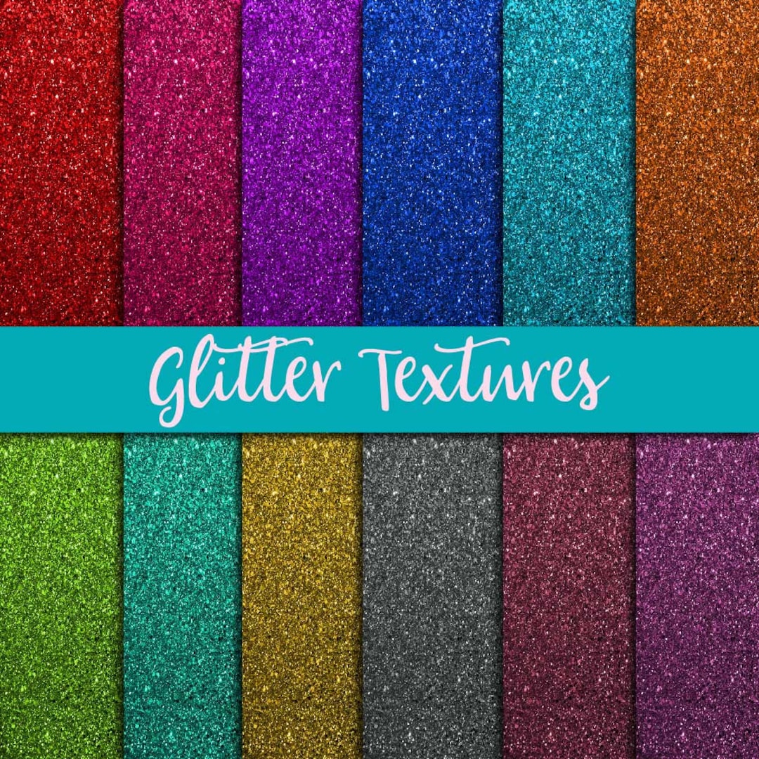 Glitter Digital Paper, Glitter Paper Pack, Gold Glitter Texture, Silver ...