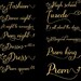 Prom Word Art, Promenade Clipart, Gold Glitter Letters, Common Phrases ...