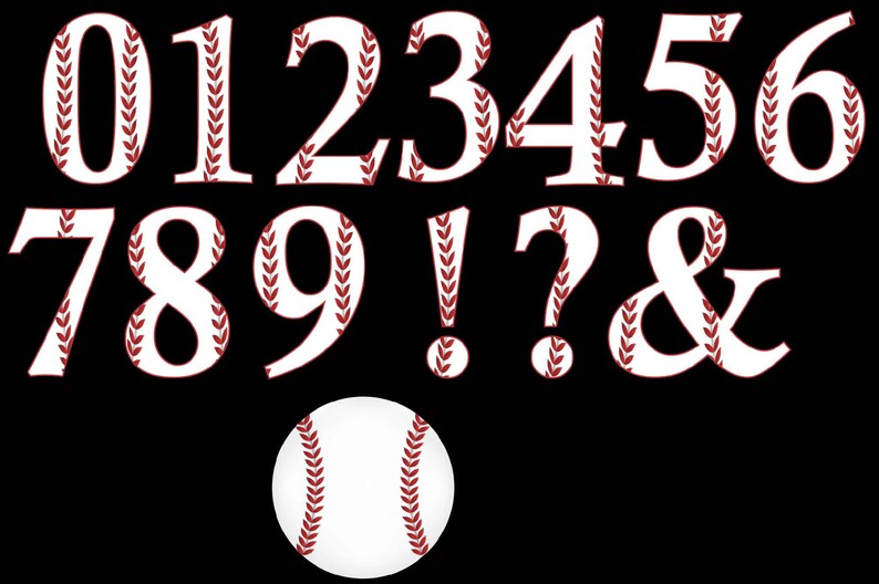 Baseball Alphabet Ball Letters Letter Overlay Sports - Etsy