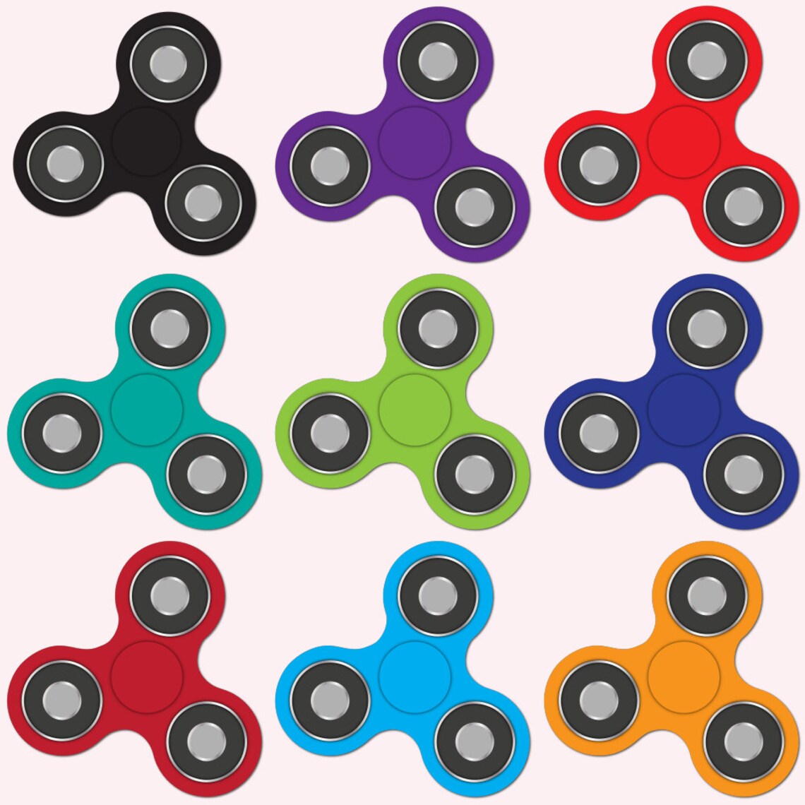 Spinner Fidget Kids Toy Clipart Perfect for Birthday - Etsy Canada