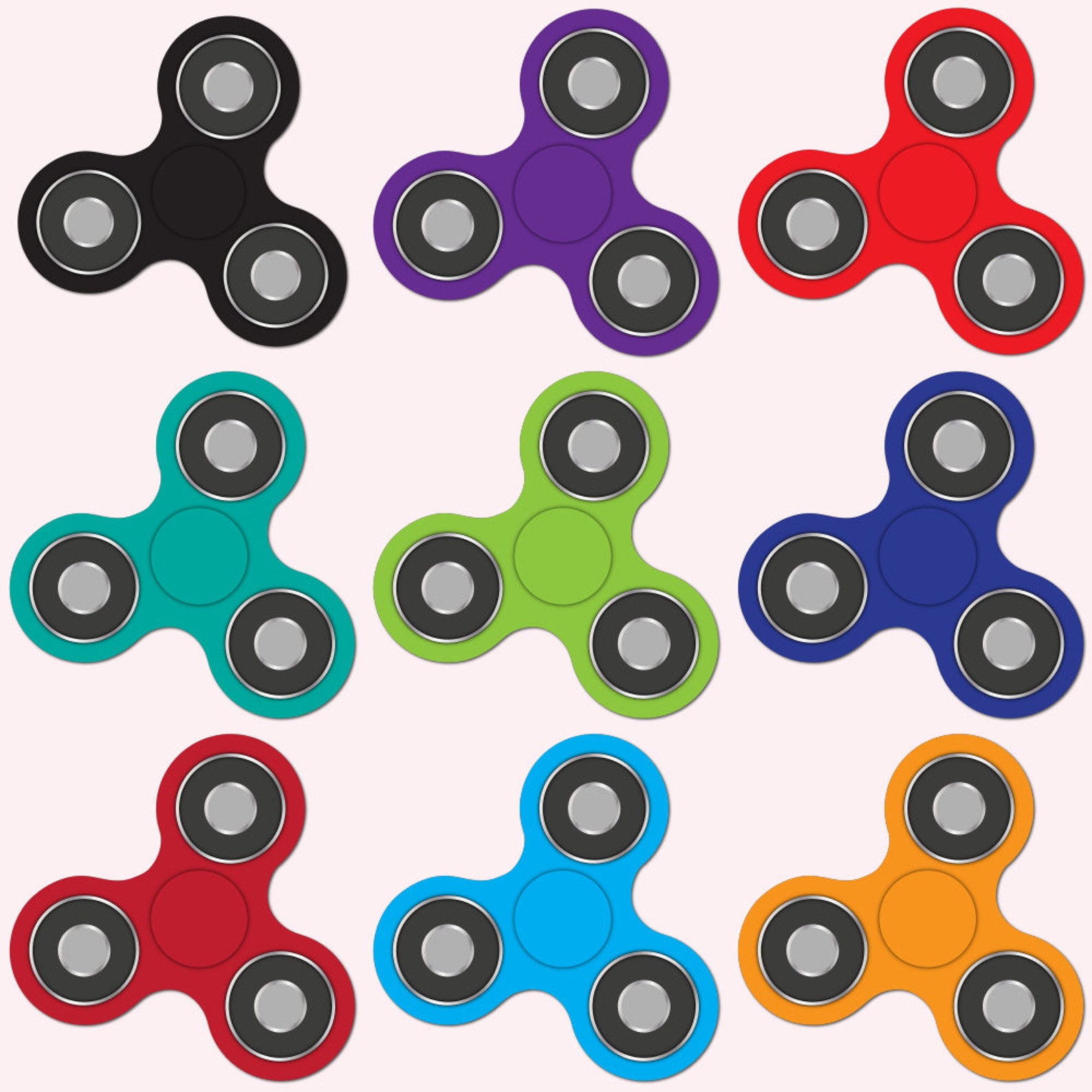 Spinner Fidget Kids Toy Clipart Perfect for Birthday | Etsy