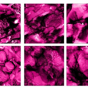 Pink Alcohol Ink, Digital Paper, Seamless Patterns, Liquid Textures ...