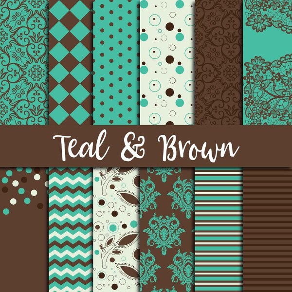 Chocolate Brown Teal - Etsy