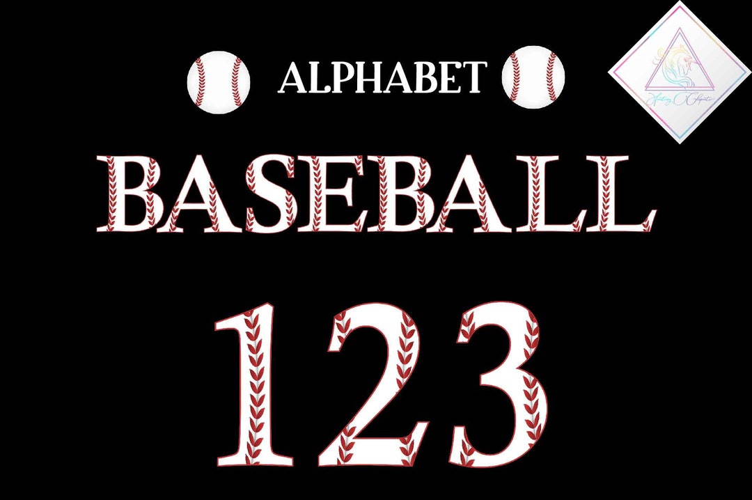 Baseball Alphabet, Ball Letters, Letter Overlay, Sports Clipart, Abc ...