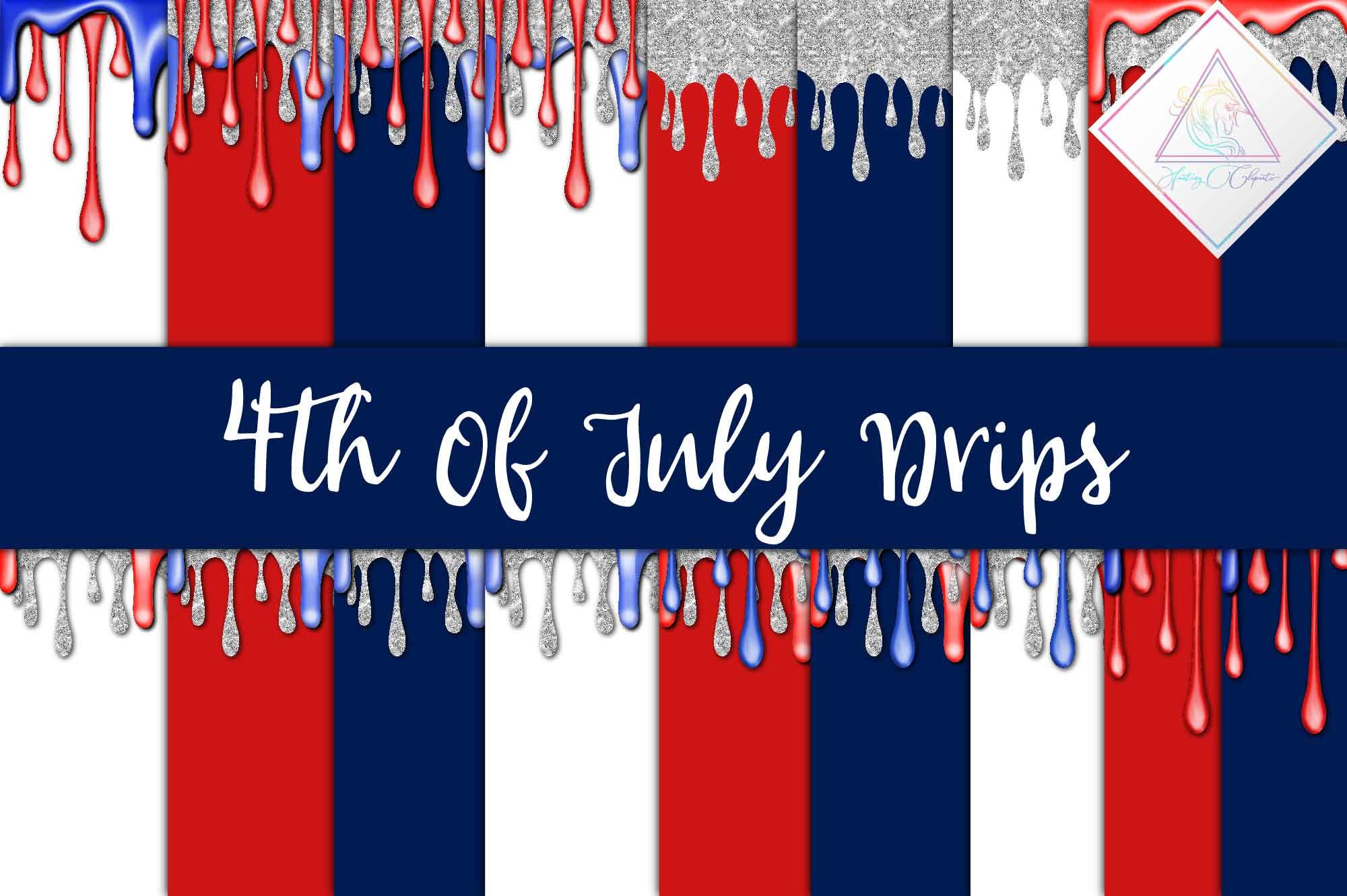 4th of July Drips Drippings Textures Liquid Glitter Digital - Etsy