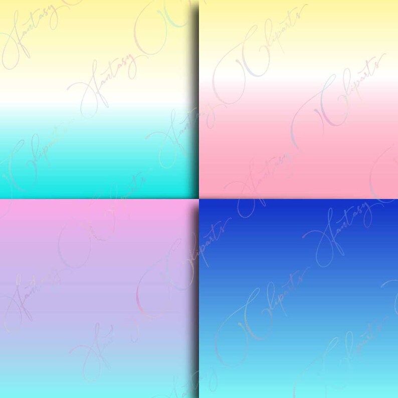 Ombre Digital Paper Ombre Backgrounds Scrapbooking Paper - Etsy