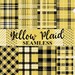 Yellow Plaid Seamless Patterns Digital Paper Tartan - Etsy