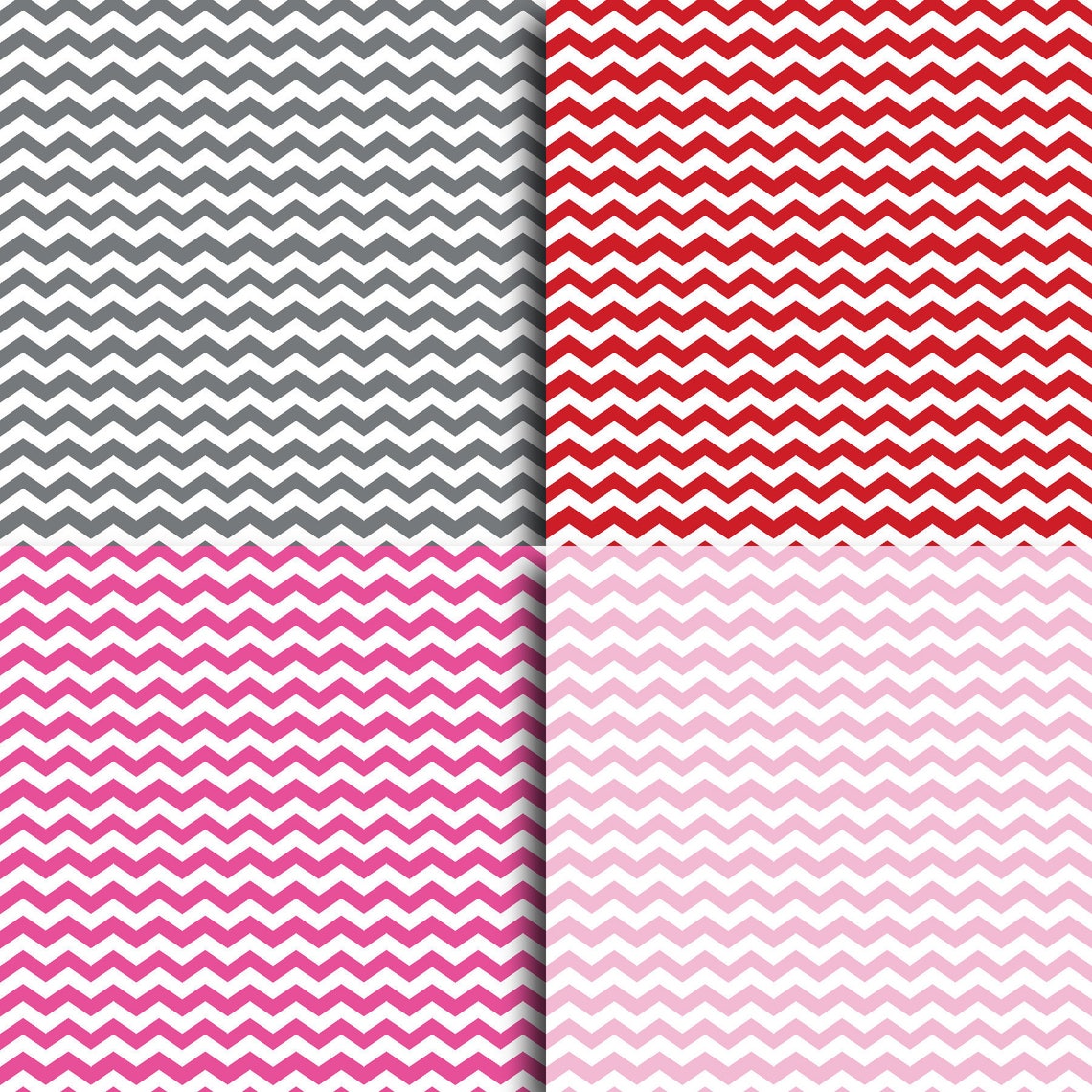 Chevron Paper Pack Digital Paper Chevron Backgrounds - Etsy