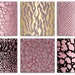 Rose Gold Glitter Safari Animal Print Digital Paper | Blush Cheetah ...