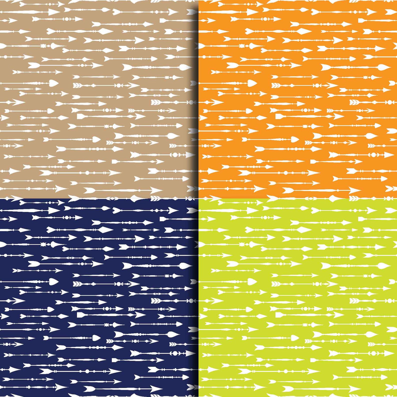 Arrows Digital Paper, Arrows Backgrounds, Arrow Patterns, Scrapbook ...