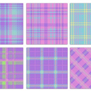 Unicorn Plaid, Digital Paper, Seamless Patterns, Blue Purple Pink ...