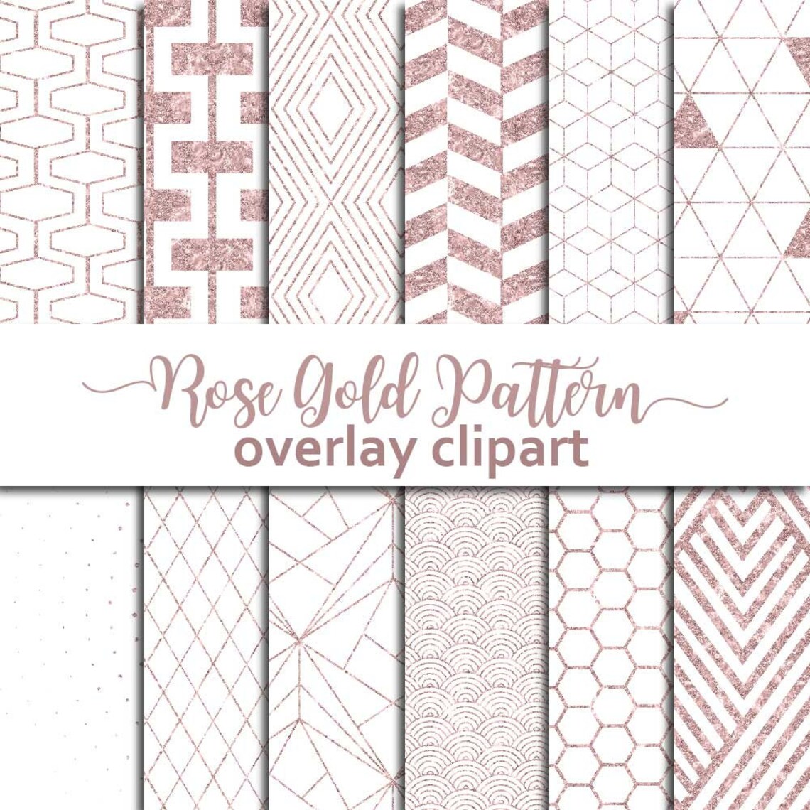 Rose Gold Pattern Pattern Overlay Rose Gold Glitter Pattern - Etsy