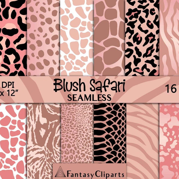 Safari Digital Paper - Etsy
