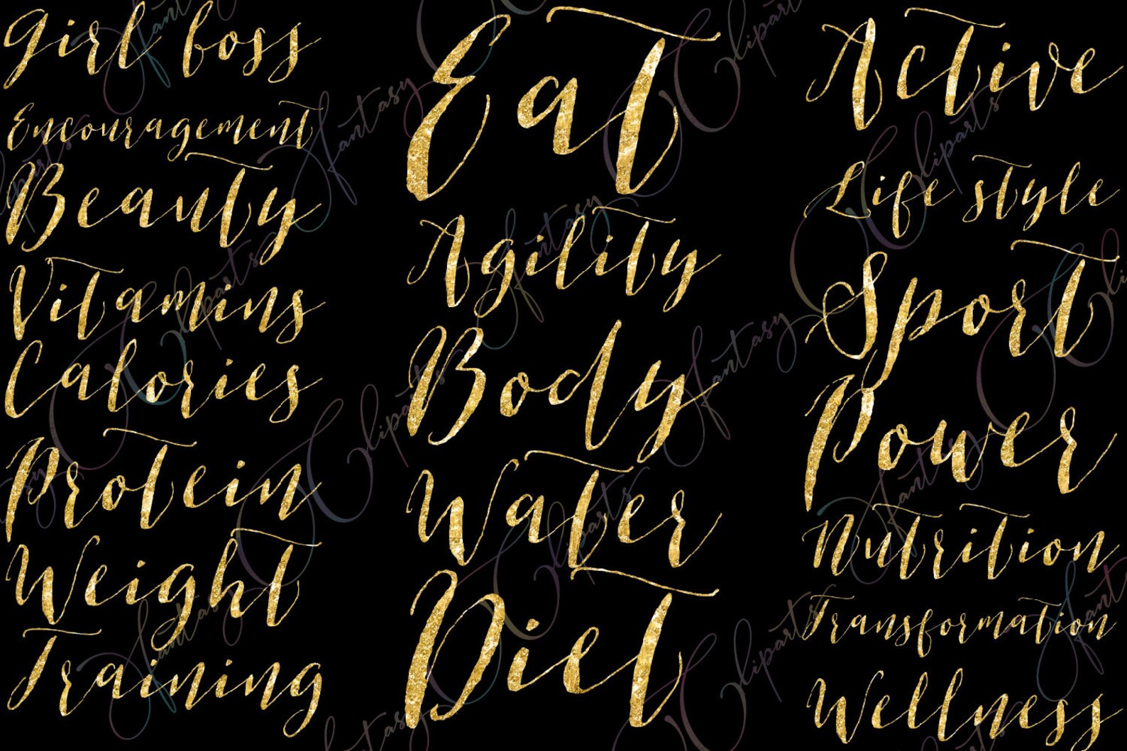 Work Out Word Art Clipart Cardio Training Sayings in Png - Etsy