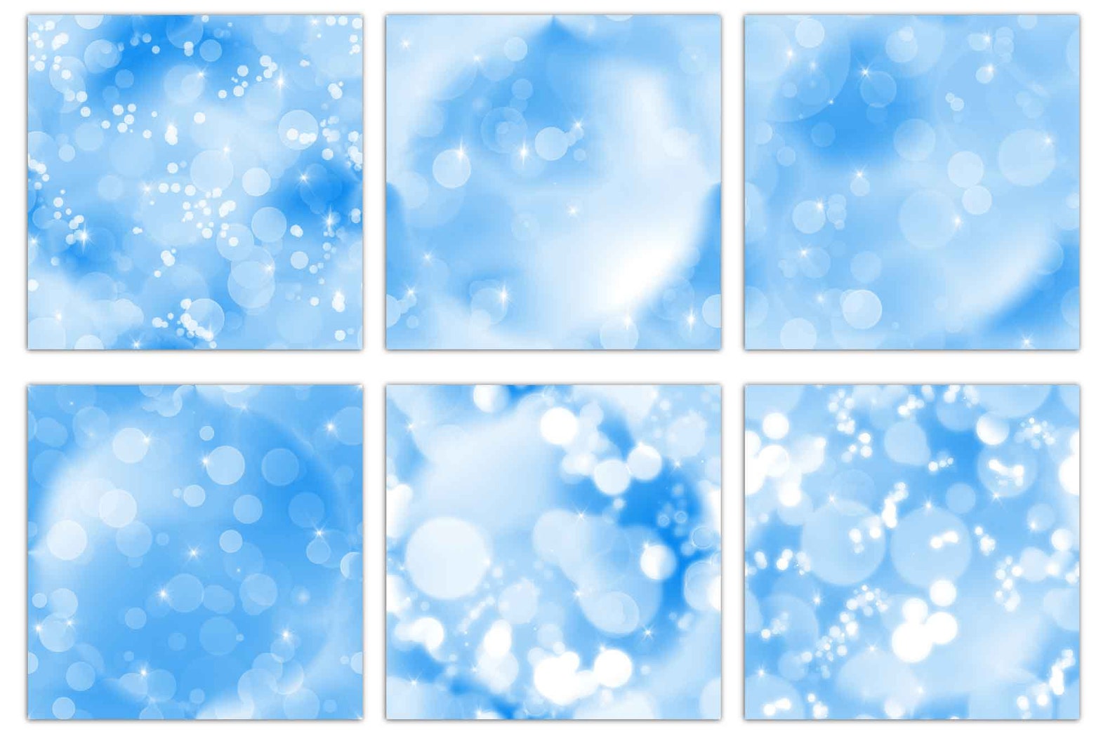 Blue Bokeh Lights Digital Paper Seamless Patterns Blurry - Etsy