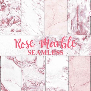 Rose Gold Marble Digital Paper Seamless Patterns Glitter - Etsy