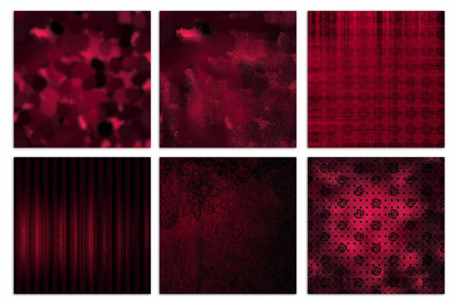 Hot Pink Grunge Digital Paper Distressed Textures Abstract | Etsy