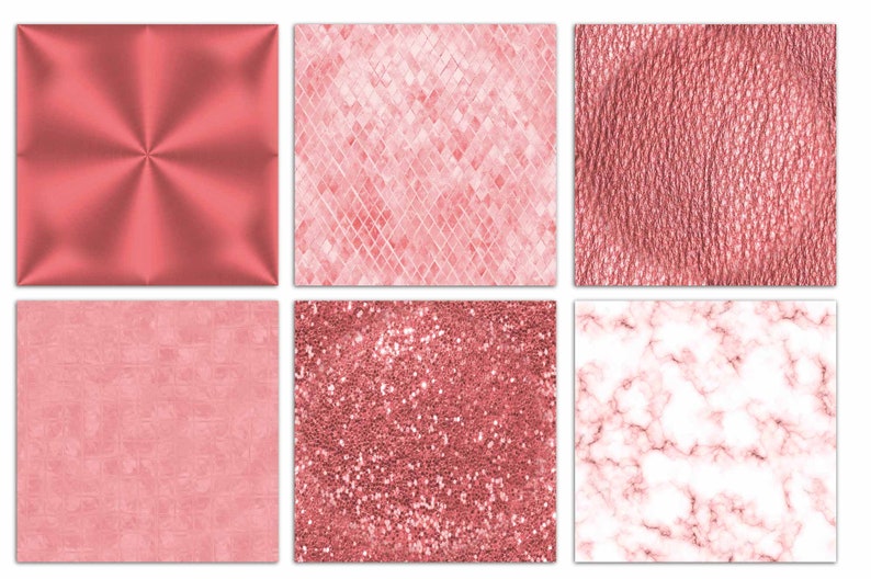 Blush Textures Digital Paper Pink Brushed Metal Luxury | Etsy