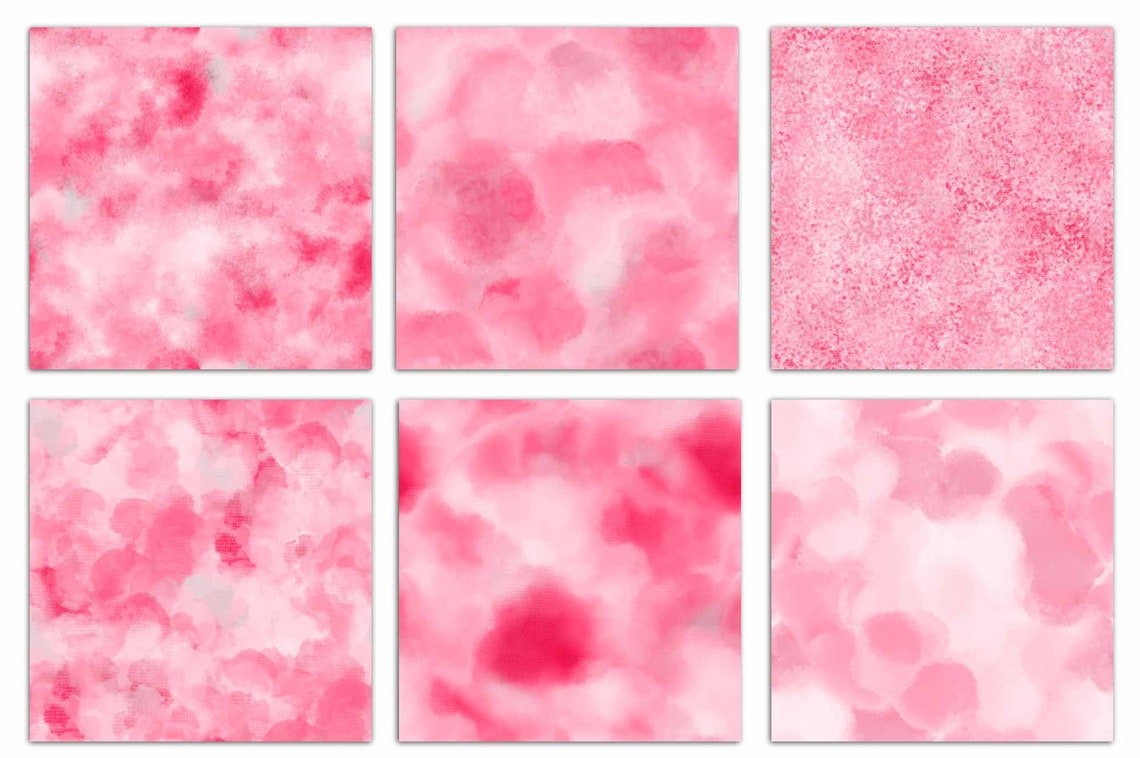 Pink Magic Clouds Digital Paper Seamless Patterns - Etsy