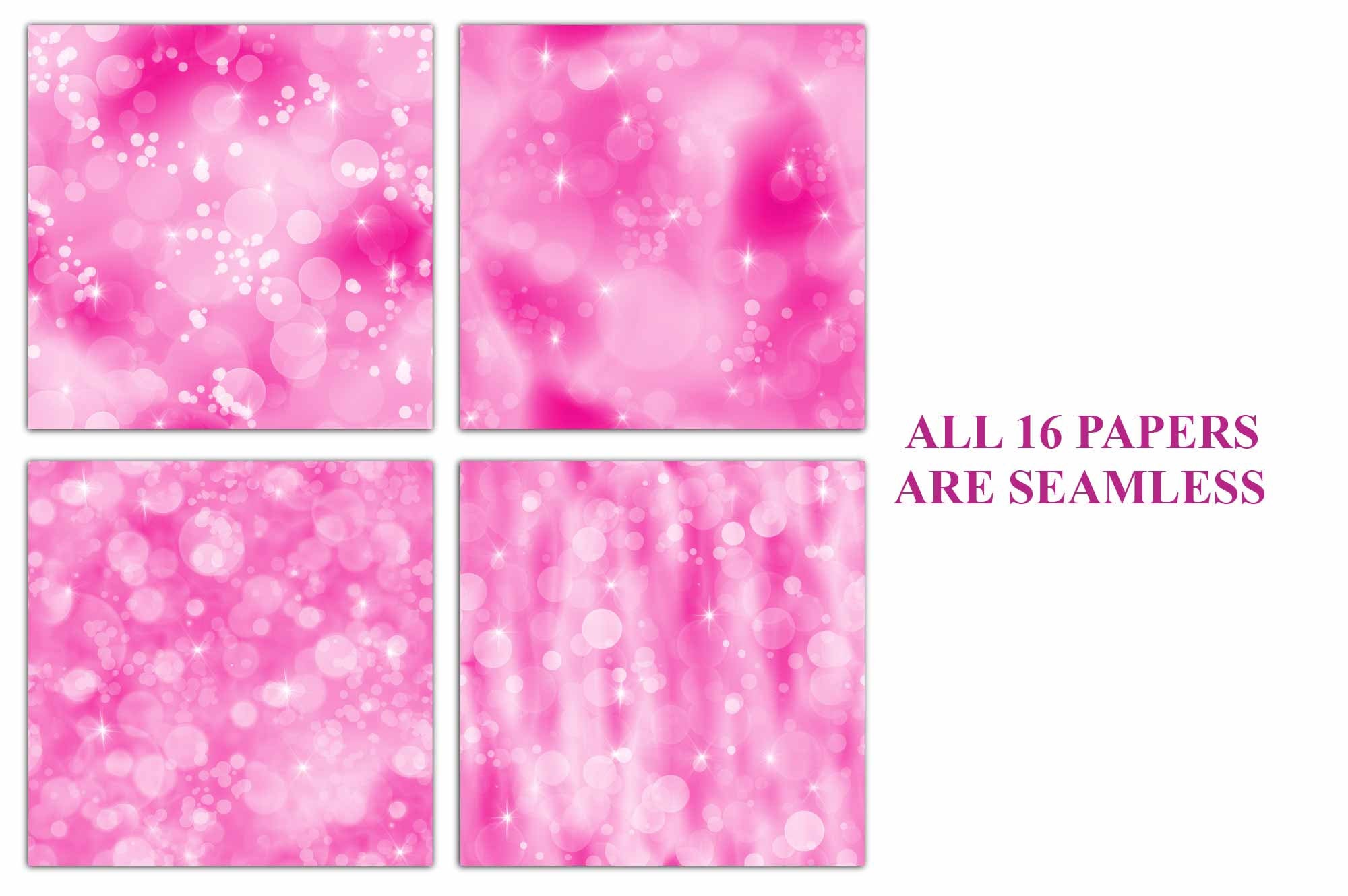 Pink Bokeh Lights Digital Paper Seamless Patterns Blurry - Etsy