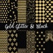 Gold Glitter Paper Digital Paper Gold Glitter Texture - Etsy