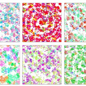 Tie Dye Digital, Paper Pack Bundle, Seamless Patterns, Dyed Backgrounds ...