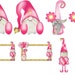 Valentines Day Gnomes Clipart Nordic Scandinavian Pink - Etsy