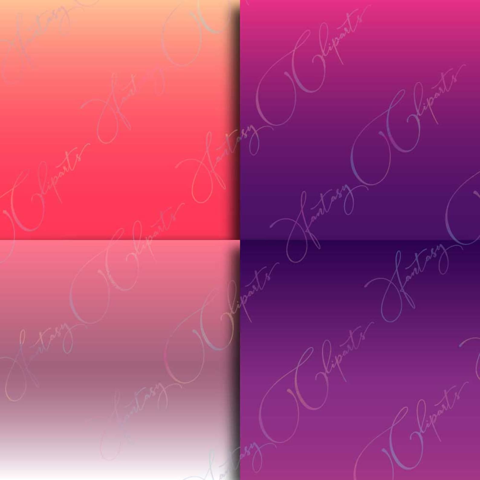 Ombre Digital Paper Ombre Backgrounds Scrapbooking Paper - Etsy