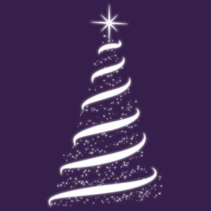 Christmas Trees, Glowing Trees, Christmas Decor, Christmas Clipart ...