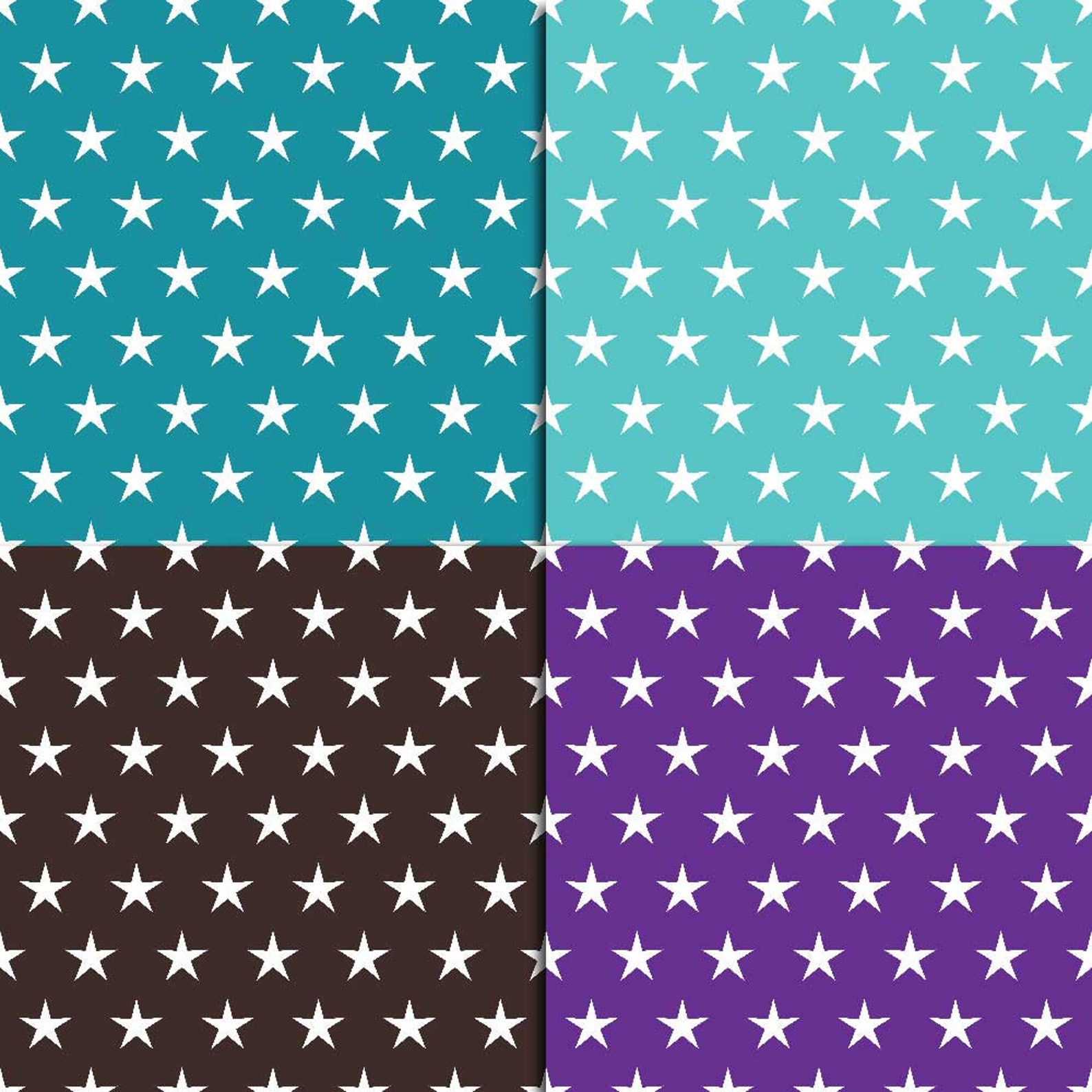 Star digital paper stars paper pack scrapbooking paper | Etsy