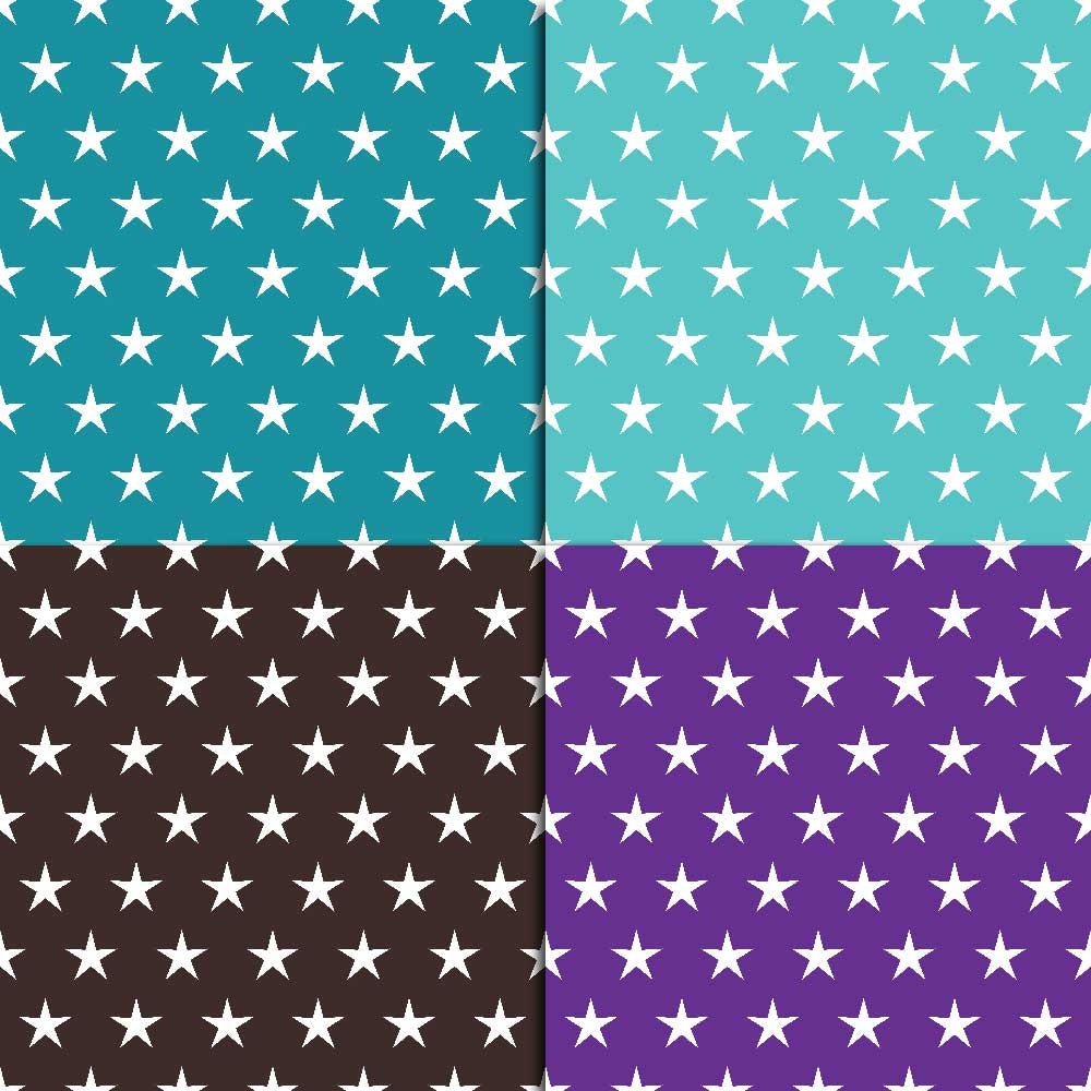 Star Digital Paper Stars Paper Pack Scrapbooking Paper - Etsy